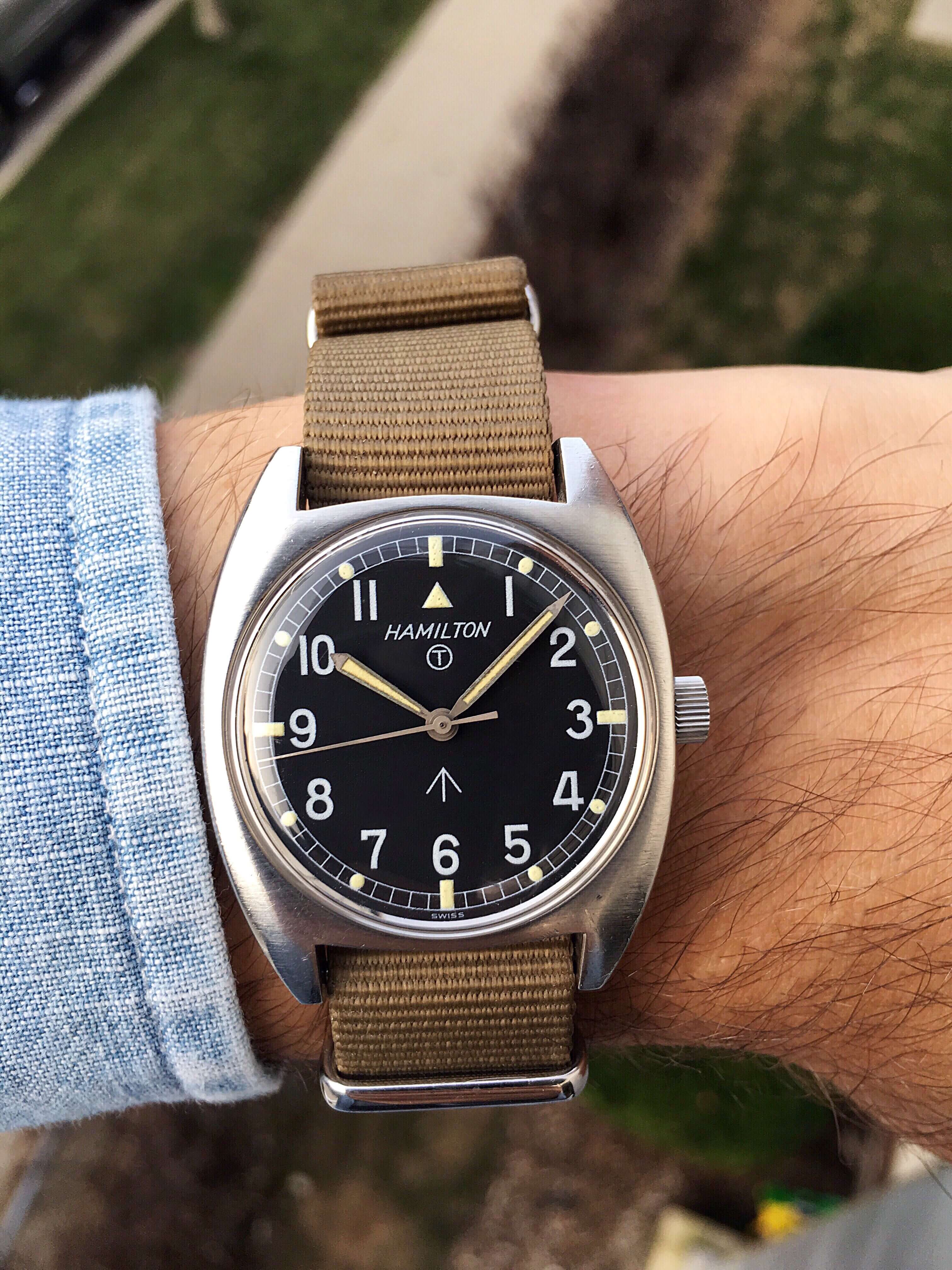 watchsteez.com – 1973 hamilton w10 military watch (british ministry of ...