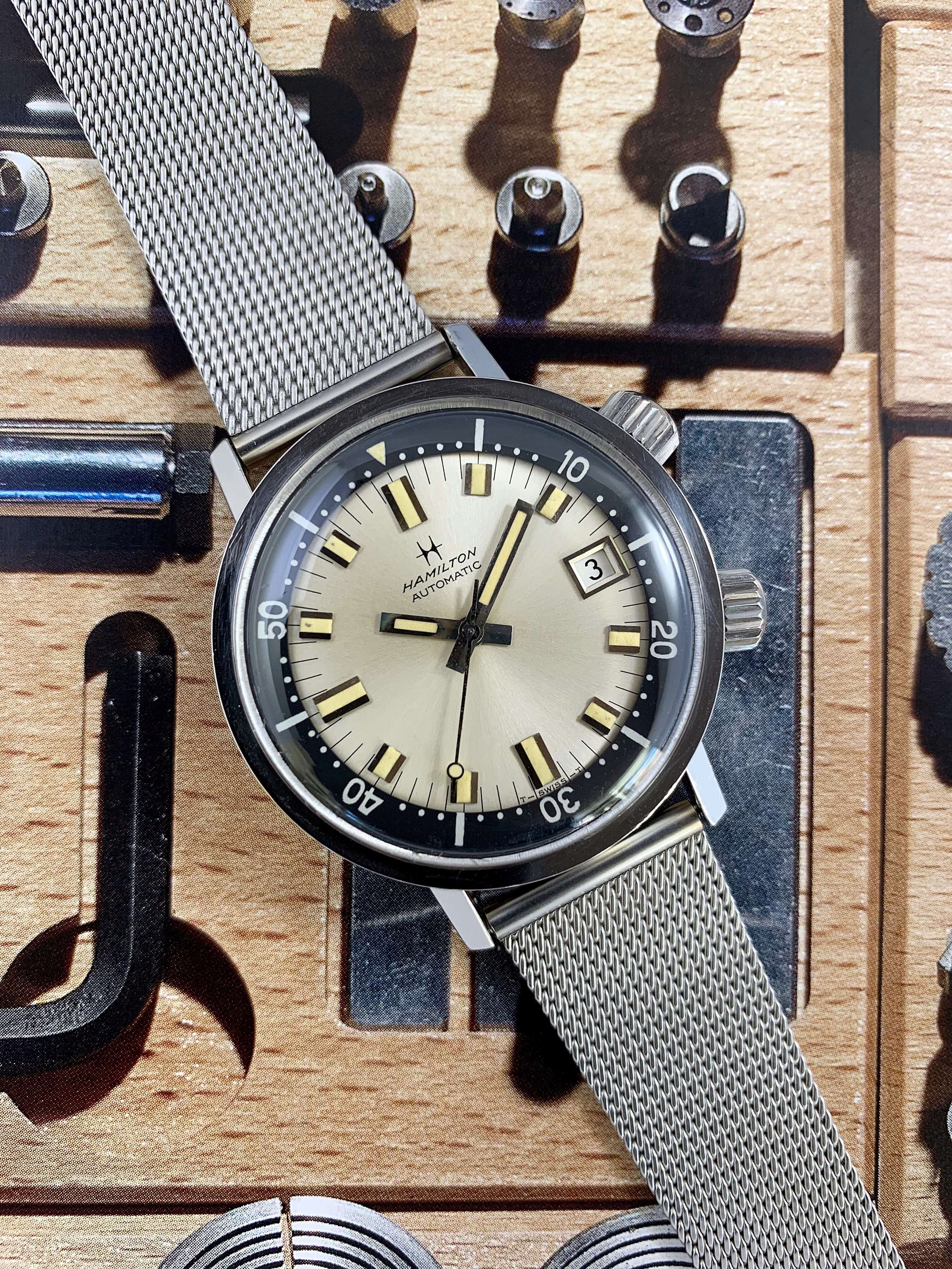 watchsteez.com – 1960s hamilton aqua-date super compressor 600 ...