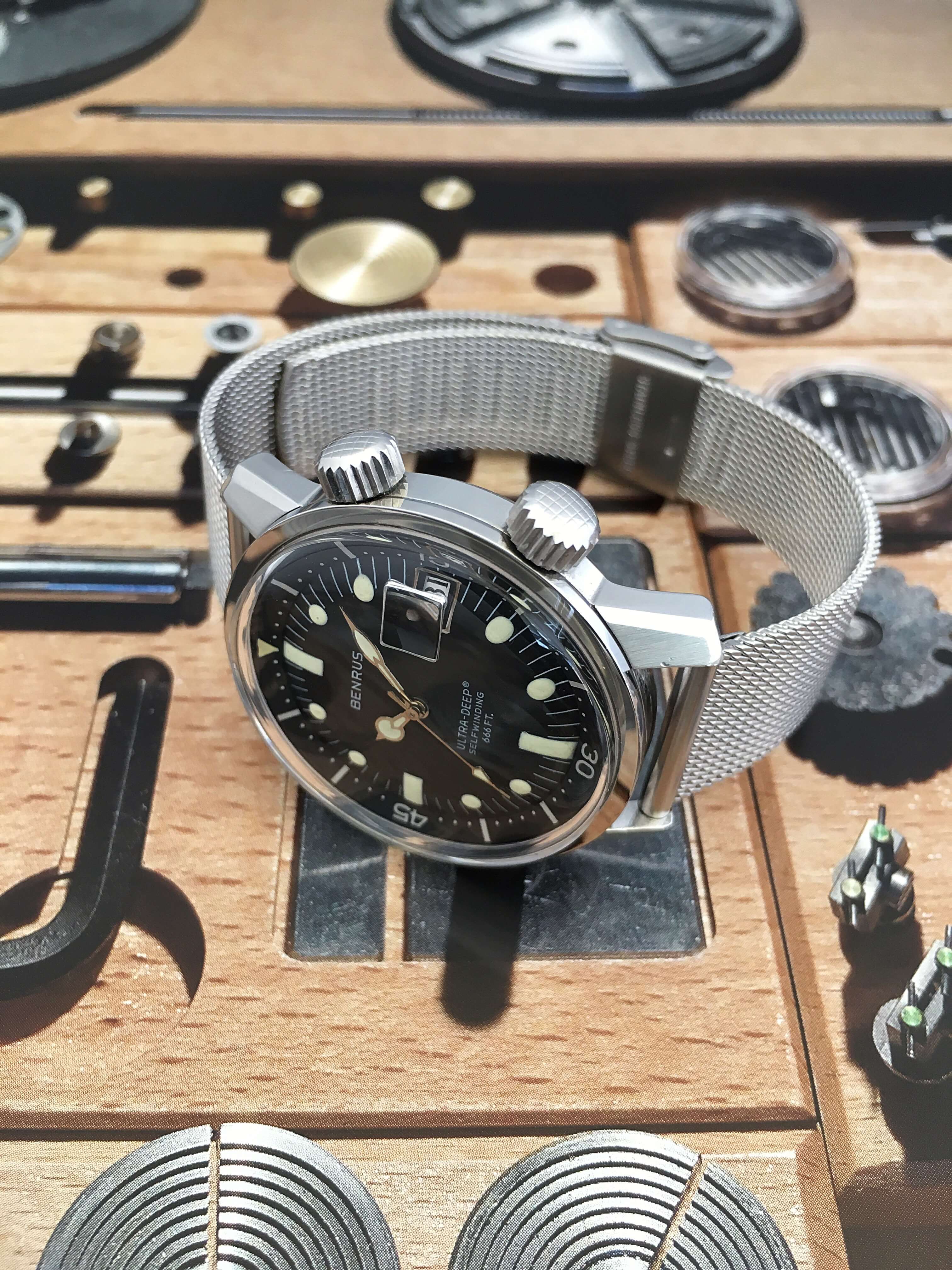 watchsteez.com – 1968 benrus ultra-deep super compressor 666 feet ...