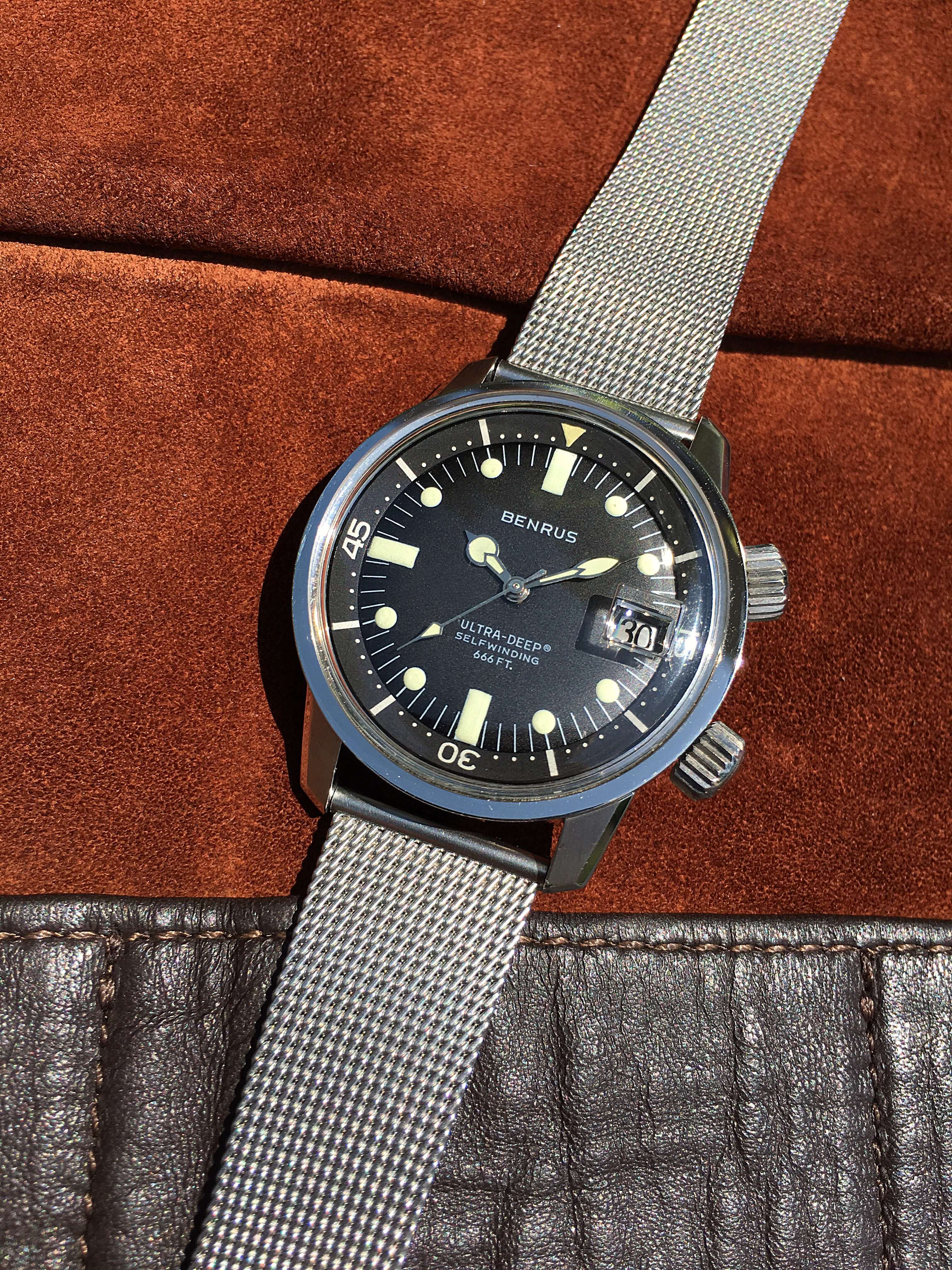 watchsteez.com – 1968 benrus ultra-deep super compressor 666 feet ...
