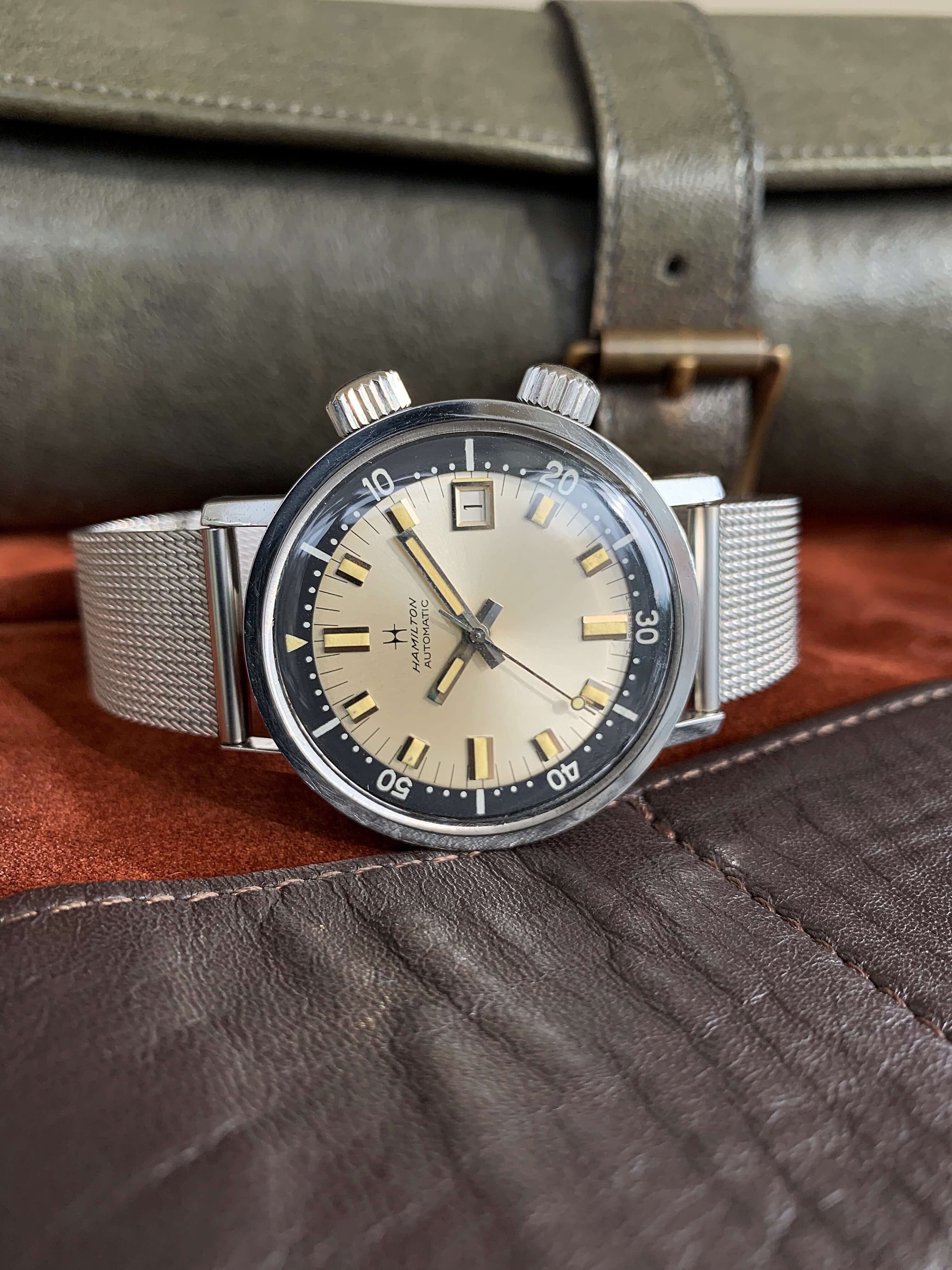 watchsteez.com – 1960s hamilton aqua-date super compressor 600 ...